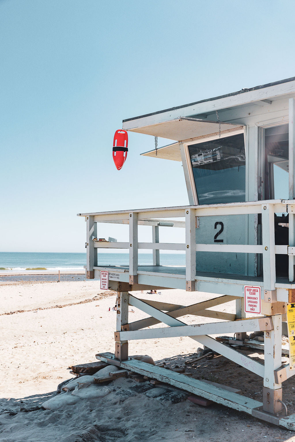 Malibu Lifeguard Tower 2 | Framed Photography Wall Art by Carly Tabak